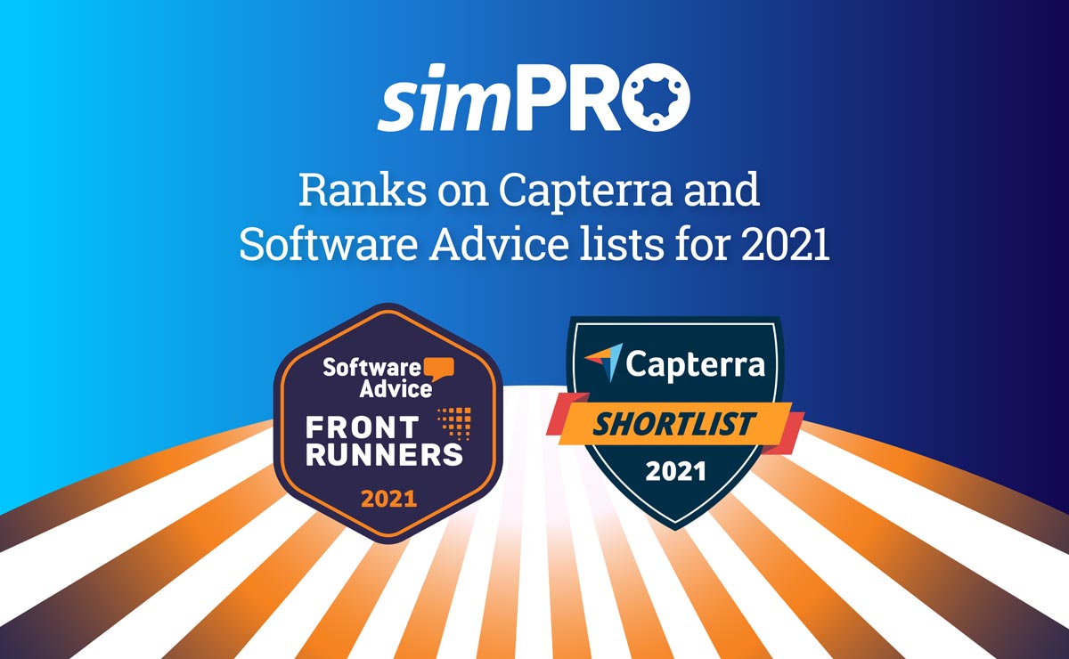 simPRO ranks on Capterra and Software Advice lists for 2021 | simPRO