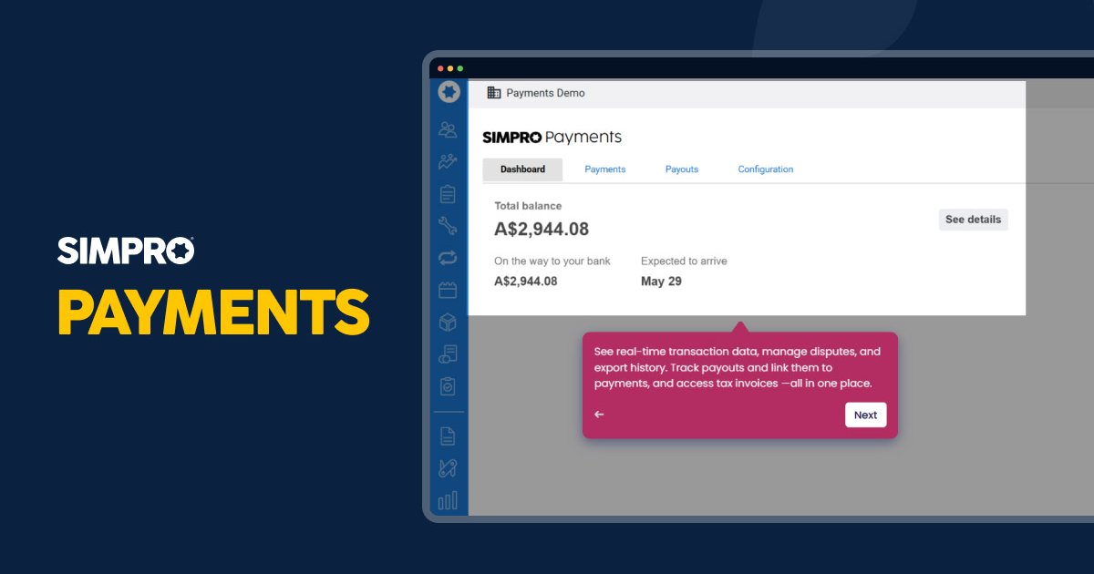 Simpro Payments Tour | Faster, Smarter Payment Workflows