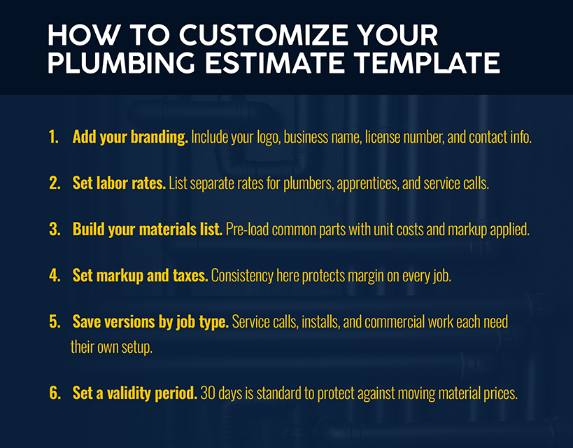 Free Plumbing Estimate Template for 2026 — Download Today | Simpro
